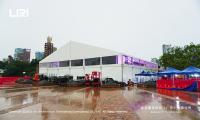 China Fire Retardant Party Event Tent With White PVC Sidewall for sale