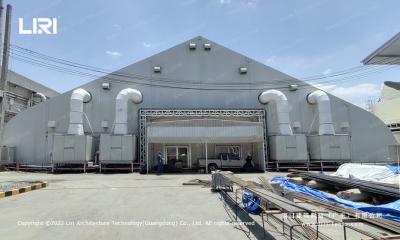 China M2 Arcum Shape Movable Permanent Sport Tent For Tennis Court for sale