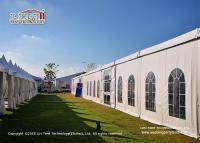 China 20m Span Width Outdoor Event Tents With PVC Sides Hard Walls For Catering for sale