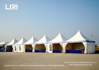 China White Luxury Pagoda High Peak Tent PVC Sidwalls For Outdoor Events for sale