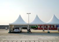 China White Luxury Pagoda High Peak Tent PVC Sidwalls For Outdoor Events for sale