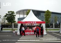 China White Luxury Pagoda High Peak Tent PVC Sidwalls For Outdoor Events for sale