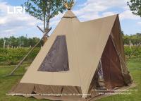 China Waterproof Wood Canvas Tipi Event Camping Teepee Tents With Inner for sale