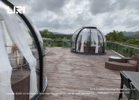 China IFAI Luxury Glamping Tents PC Transparent Polycarbonate Stargazing Crystal Dome House for sale