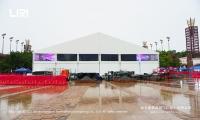 China Flame Retardant Outdoor Event Tents PVC 30m X 30m 6m Eave Height for sale