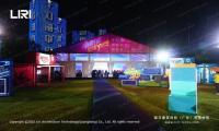 China Flame Retardant Outdoor Event Tents PVC 30m X 30m 6m Eave Height for sale