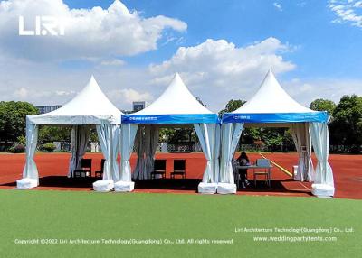 China Indoor Sports Luxury Garden Gazebo Pagoda Tents With PVC Walls Small Size for sale
