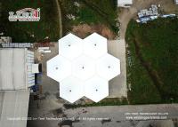 China Aluminum Frame Large Outdoor Event Tents Hexagon Module Square Tent for sale