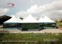 China Aluminum Frame Large Outdoor Event Tents Hexagon Module Square Tent for sale