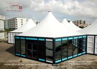 China Aluminum Frame Large Outdoor Event Tents Hexagon Module Square Tent for sale