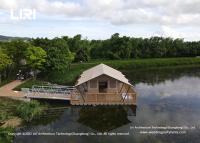 China 4.5m Span Width Luxury Glamping Tents Resort Outdoor Desert Mongolian Nomad Safari Lodge for sale
