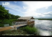 China 4.5m Span Width Luxury Glamping Tents Resort Outdoor Desert Mongolian Nomad Safari Lodge for sale