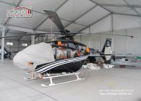 China White Color Permanent Relocatable Aircraft Hangars 25 X 50 Side Hard Wall for sale