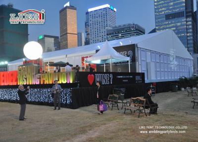 China Events Outoor Clear Span Tents Aluminum Frame With Solid Walls for Party for sale