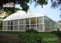 China Transparent Marquee Tent With Solid Glass Wall For Promotion Show with Solid Aluminum Structures for sale