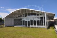 China 30X60 Aluminum Unique A-Frame Outdoor Event Tent , White Color PVC Roof And Hard Walling for sale