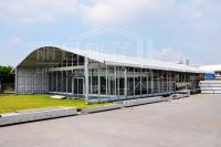 China 30X60 Aluminum Unique A-Frame Outdoor Event Tent , White Color PVC Roof And Hard Walling for sale