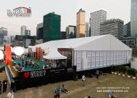 China Transparent Marquee Tent With Solid Glass Wall For Promotion Show with Solid Aluminum Structures for sale