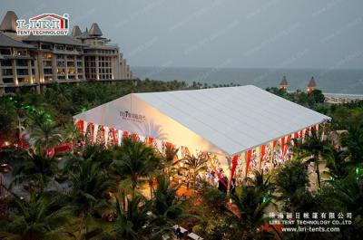 China Fire Retardant Tents For Outdoor Events Marquees With Colourful Lining for sale
