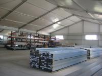 China White Color Aluminum  Large Industrial Storage Warehouse Tents With PVC Fabric for sale