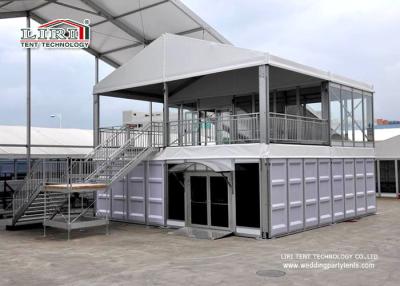 China Solid ABS Wall 10 By 10m Double Decker Tent With PVC Roof Cover For Event for sale