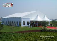 China 20x50m White Color Aluminum Second Hand Marquees Exhibition Tents For 1000 Person Glass Sidewalls for sale