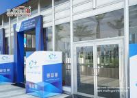 China Transparent Outdoor Exhibition Tents Heat Resistant Glass Wall for sale