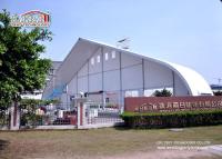 China Movable White PVC Aluminum Expo TFS Curved Tent 40m Clear Span with Air Conditioner for sale