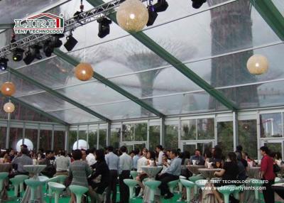 China Acrylic Clear Color PVC Aluminum Outdoor Exhibition Tent  Portable Tents1000 People for sale