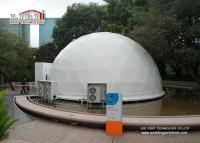 China Building Waterproof Flame Retardant Geodesic Dome Tents , Glass Door Geodesic Dome Shaped Tents for sale