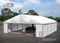 China White Color Permanent Relocatable Aircraft Hangars 25 X 50 Side Hard Wall for sale