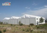 China White Color Permanent Relocatable Aircraft Hangars 25 X 50 Side Hard Wall for sale