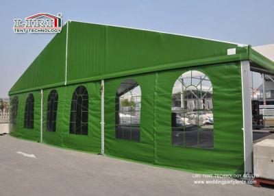 China Aluminum 15 x 35 Green Color Military Temporary Aircraft Hangar Portable With Sandwich Walling For Sale for sale