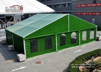 China Aluminum 15 x 35 Green Color Military Temporary Aircraft Hangar Portable With Sandwich Walling For Sale for sale
