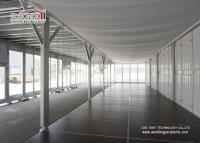 China Industrial White Two Storey Tent Double Decker With Tempering Glass for sale