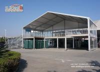 China Custom Made A Shape Double Decker Tent Thermo Roof With Clear Span for sale