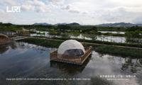 China Luxury Geodesic Dome Hotel Glamping Tent Tube Type Water Resistant for sale