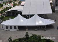 China White High Peak Tents Wind Resistant , Custom Party Dome Tent for sale