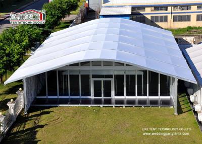 China Arch Large White Tent With Glass Wallss And Doors For Elegant multiply Outdoor Events for sale