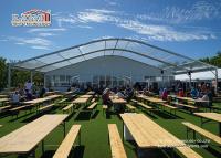 China Sandwich Wall Clear Span Tents Transparent PVC Roof Cover Outside for sale