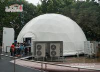 China 14m diameter Garden Steel Geodesic Dome Tents / Metal Geodesic Dome Greenhouse for sale