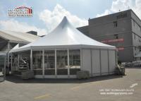 China Conference High Peak Tents Tent Flame Retardant With Wooden Floor for sale