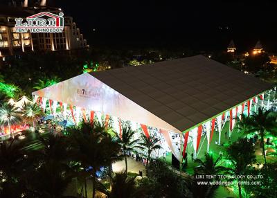 China White Outdoor Luxury Wedding Tents Aluminum With Air Conditioner for sale