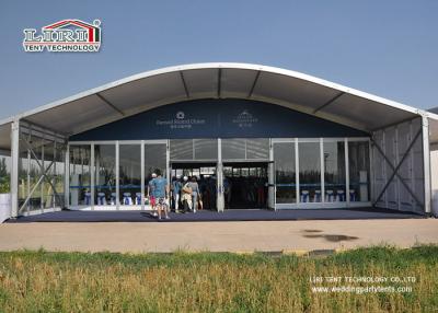 China Dome Shape Outdoor Party Tent Tempered Glass Walls And Glass Door for sale