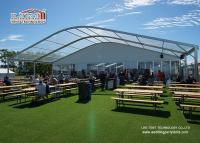 China Solid Wall Outdoor Party Tents Aluminum Structure 25m Width Clear Span for sale