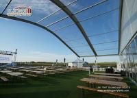China Solid Wall Outdoor Party Tents Aluminum Structure 25m Width Clear Span for sale
