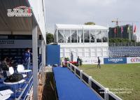 China Fire Retardant  White PVC 10×10m Aluminum Double Decker Tents for Outdoor Event for sale