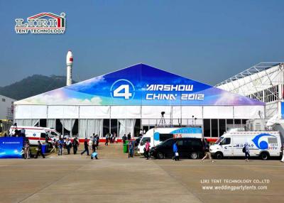 China 40m Clear Span Aluminum Trade Show Outdoor Exhibition Tents Portable Fire Retardant for sale for sale