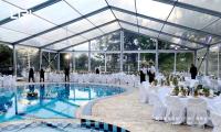 China Fire Retardant Party Event Tent With Transparent PVC Sidewall for sale