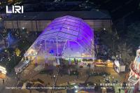 China IFAI Polygon Outdoor Event Tents With Clear PVC UV Resistant for sale